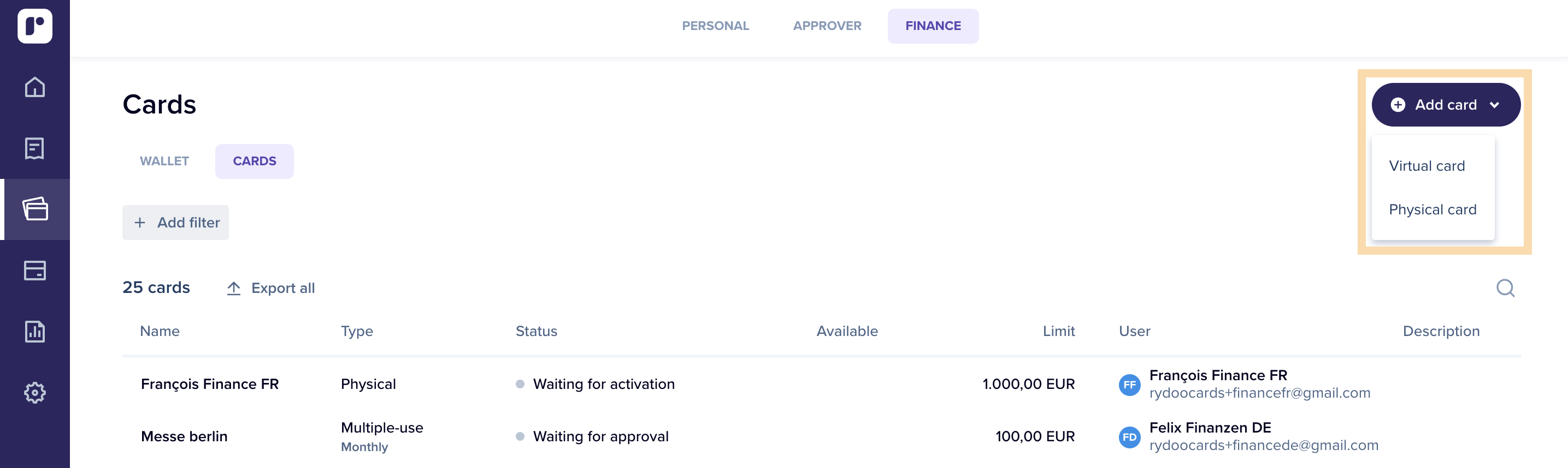 Finance guide: Rydoo cards – Rydoo