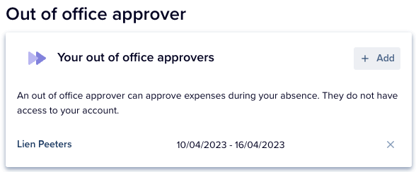 Set an out of office approver – Rydoo